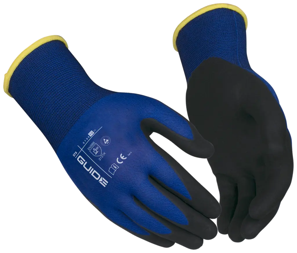 HANSKE ESD GUIDE 578 STR.6 Tynn ESD-hanske nitril - Guide - Fosen Tools AS